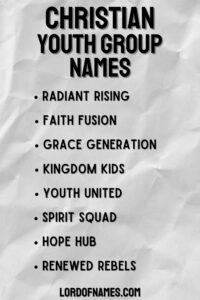 405+ Names for Bible Study Groups (Youths and Adults) - Lord Of Names