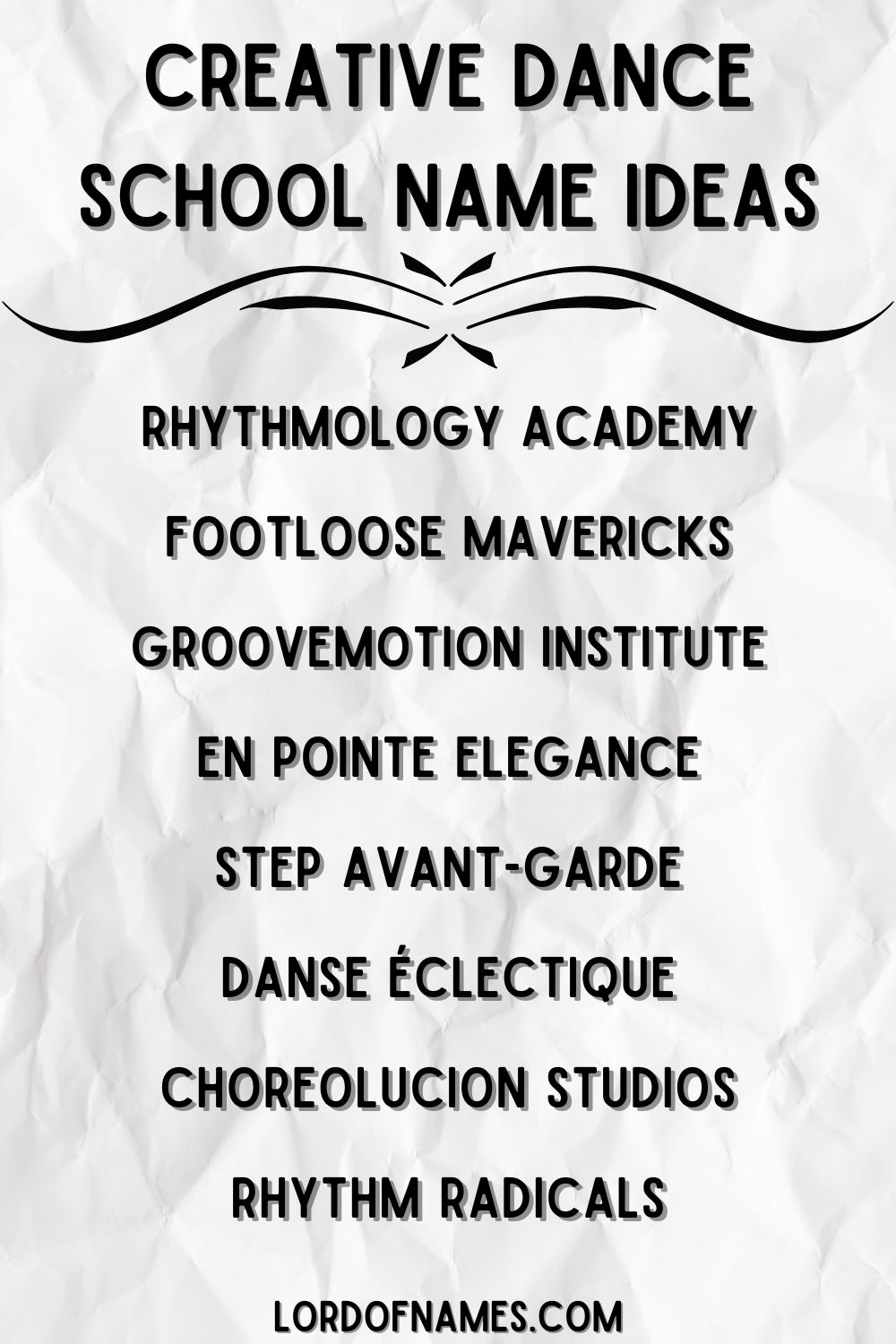 656 Dynamic Dance Studio Name Ideas - Lord Of Names