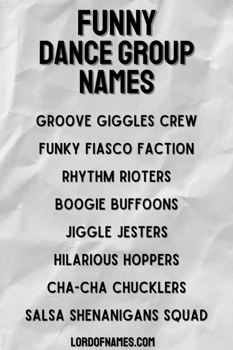1224 Dynamic Dance Group Names [Dance Team Name generator] - Lord Of Names
