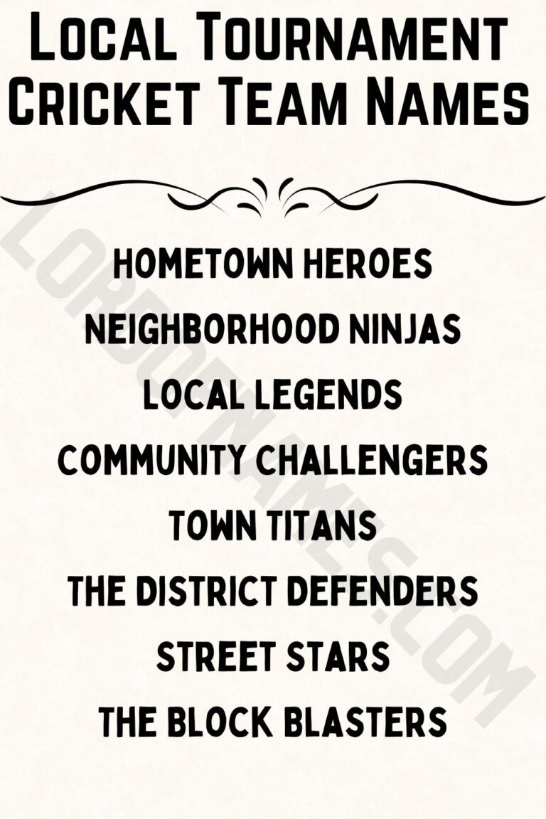 656 Unique Cricket Team Names For Winners [Updated for 2025] - Lord Of ...