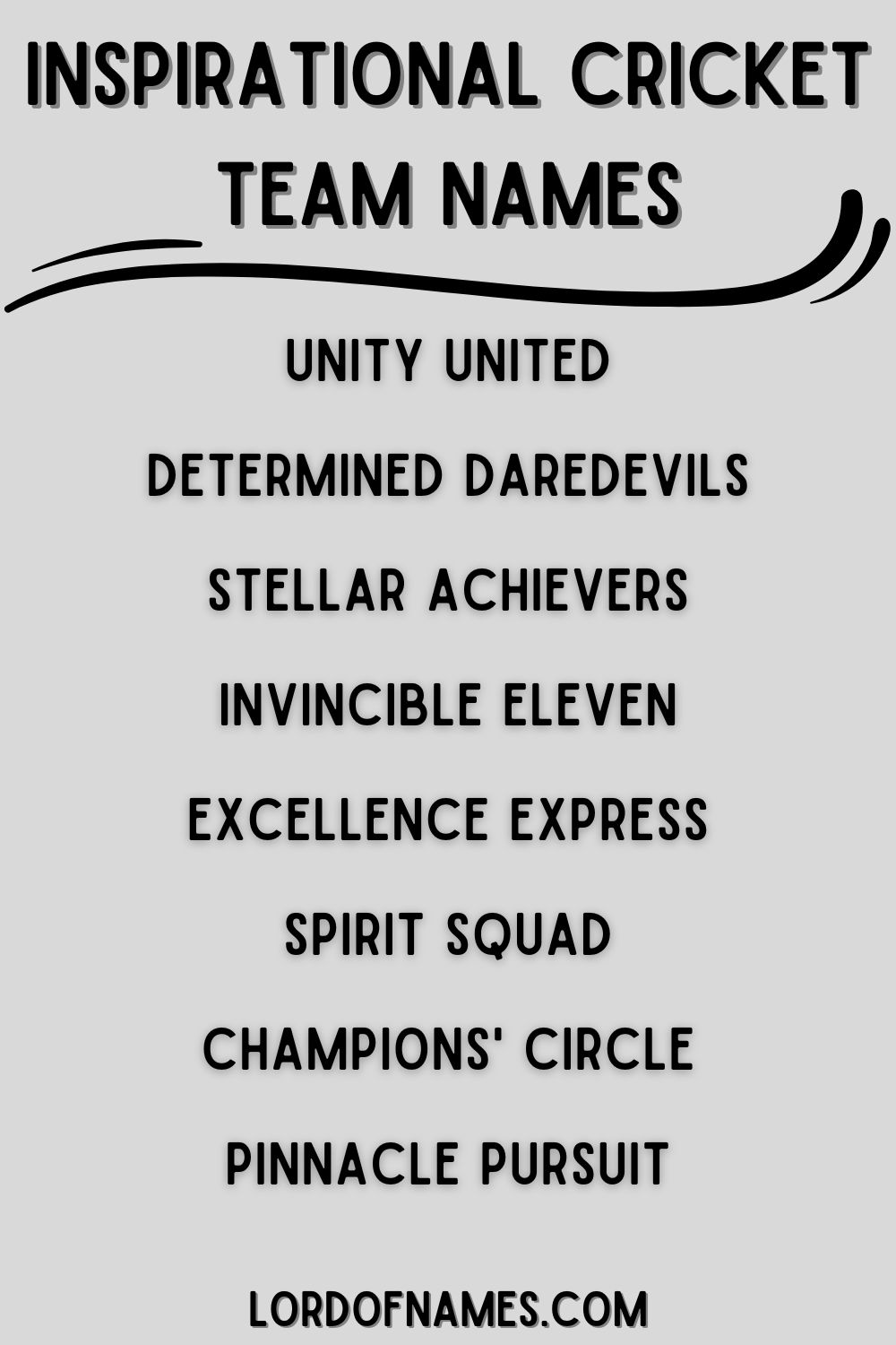 656 Unique Cricket Team Names For Winners [Updated for 2025] - Lord Of ...