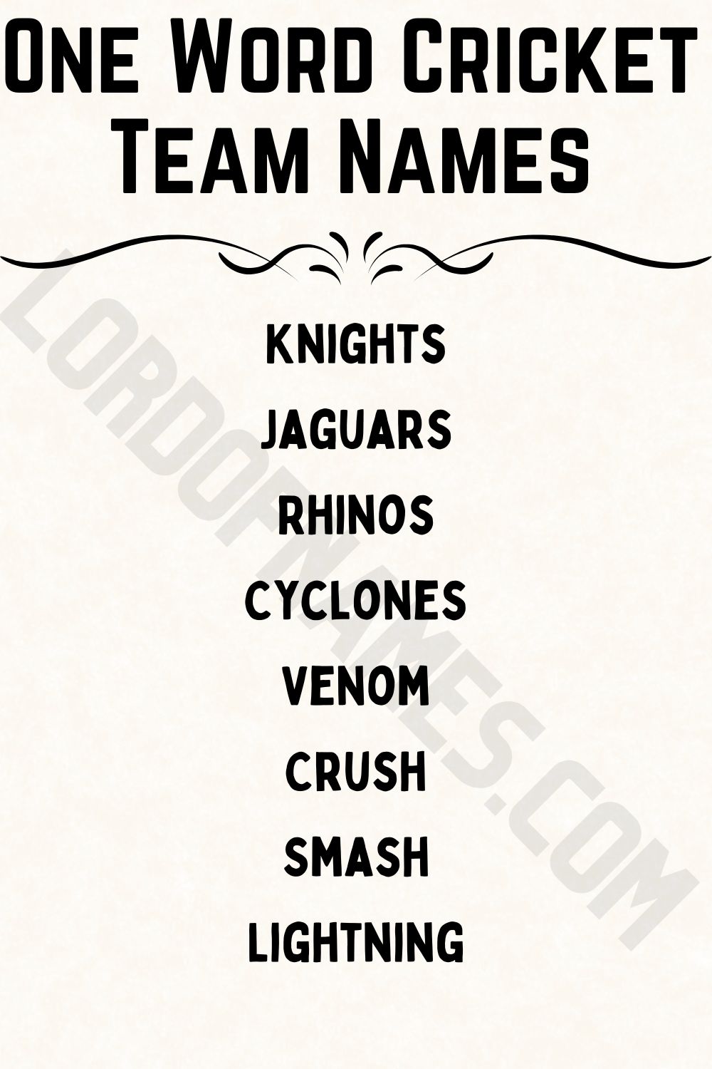 656 Unique Cricket Team Names For Winners [Updated for 2025] - Lord Of ...