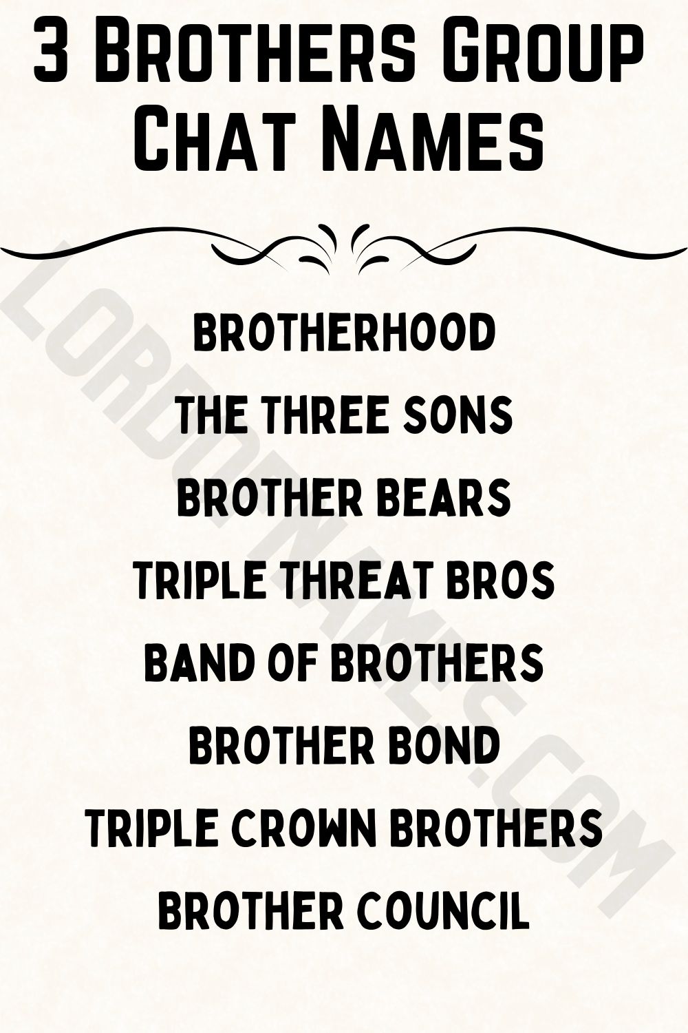 836 Best Trio Names For A Group Of 3 Friends - Lord Of Names