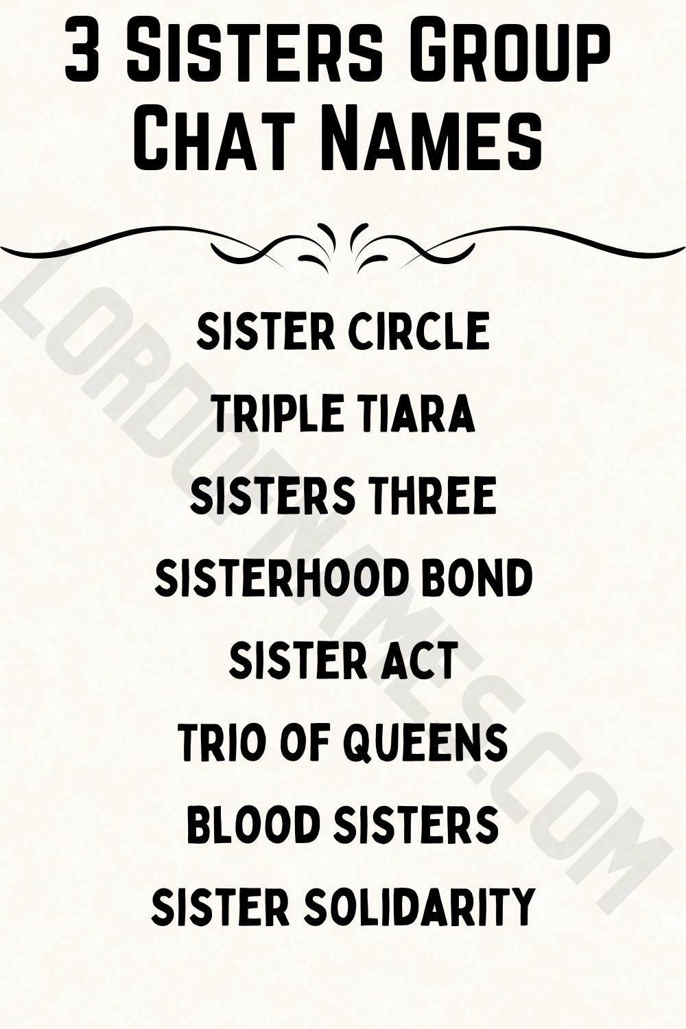 836 Best Trio Names For A Group Of 3 Friends - Lord Of Names