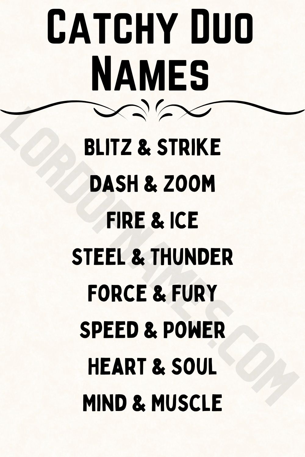 662 Best Duo Names For Team Activities [Duo Name Generator] - Lord Of Names