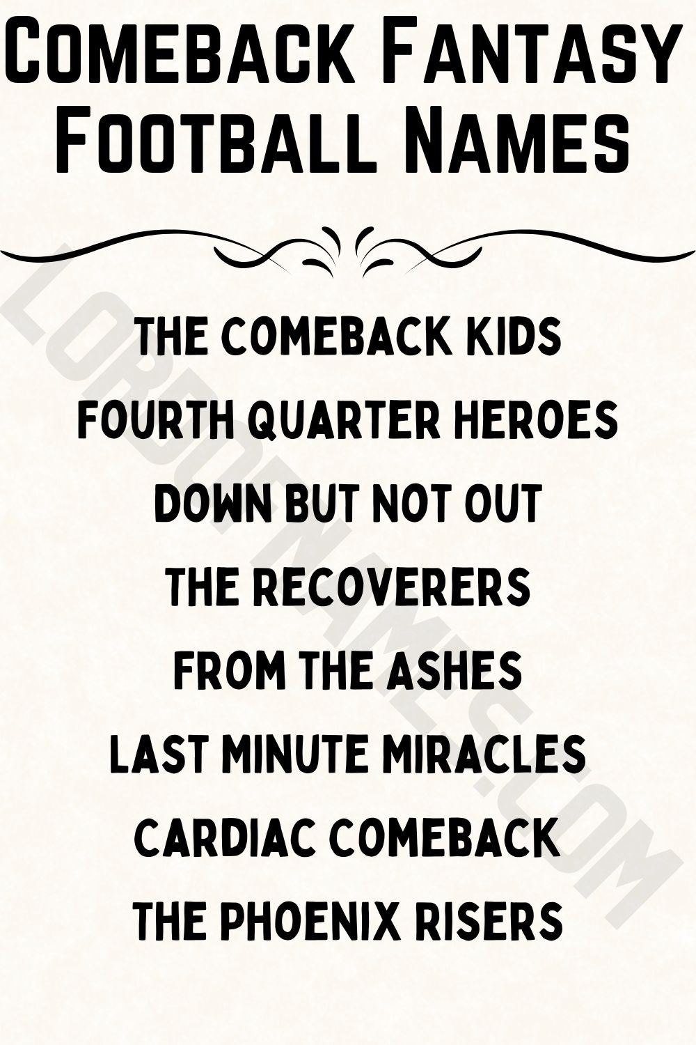 1053 Fantasy Football Team Names [Generator Included] - Lord Of Names