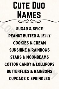 662 Best Duo Names For Team Activities [Duo Name Generator] - Lord Of Names