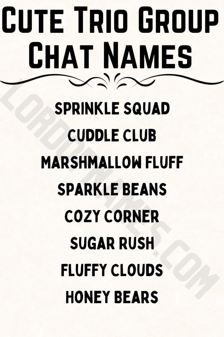 836 Best Trio Names For A Group Of 3 Friends - Lord Of Names