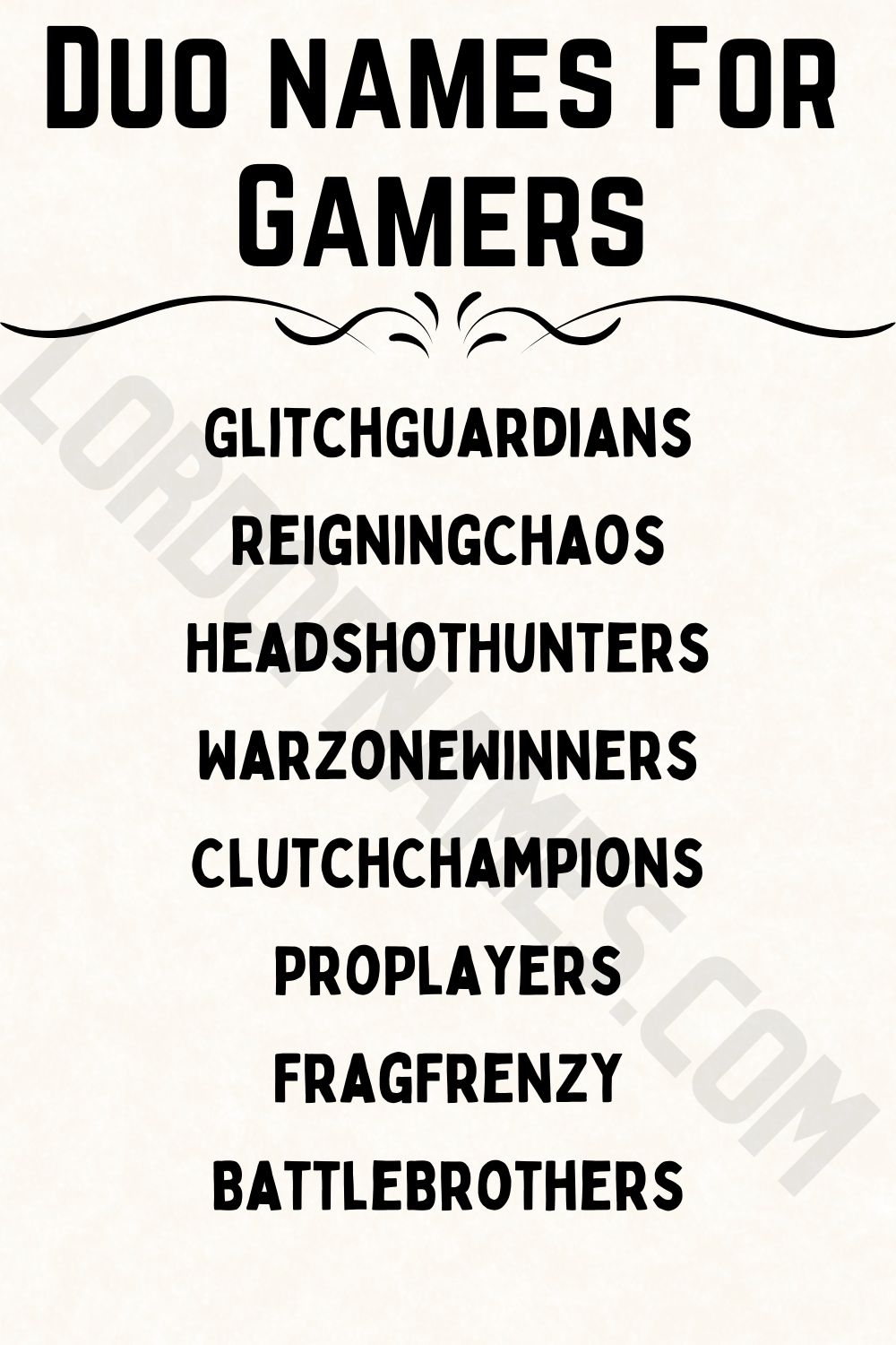 662 Best Duo Names For Team Activities [Duo Name Generator] - Lord Of Names