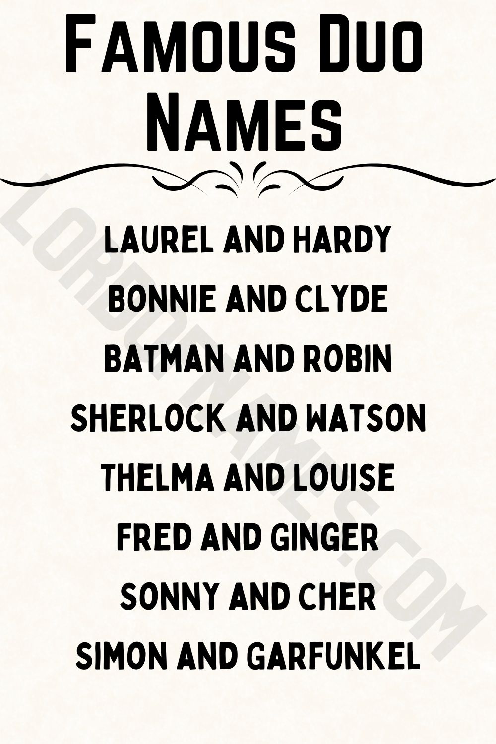 662 Best Duo Names For Team Activities [Duo Name Generator] - Lord Of Names