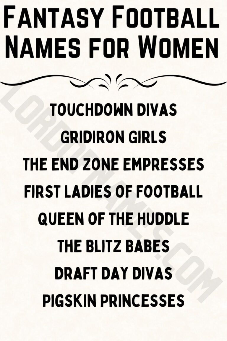 1053 Fantasy Football Team Names [Generator Included] - Lord Of Names
