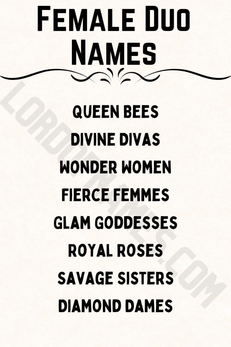 662 Best Duo Names For Team Activities [Duo Name Generator] - Lord Of Names