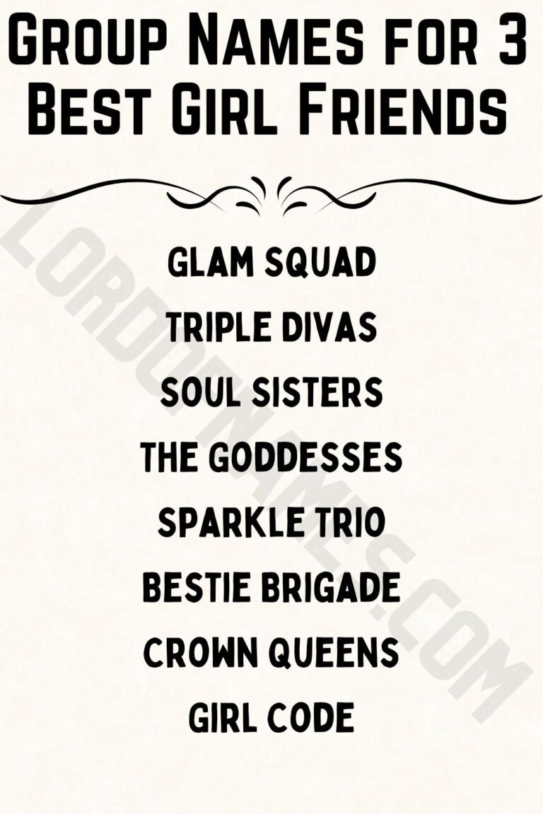 836 Best Trio Names For A Group Of 3 Friends - Lord Of Names