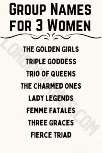 836 Best Trio Names For A Group Of 3 Friends - Lord Of Names