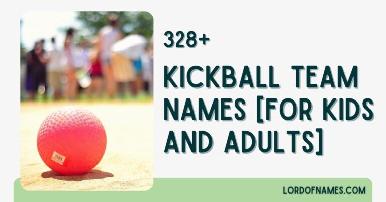 328 Best Kickball Team Names [For Kids And Adults] - Lord Of Names