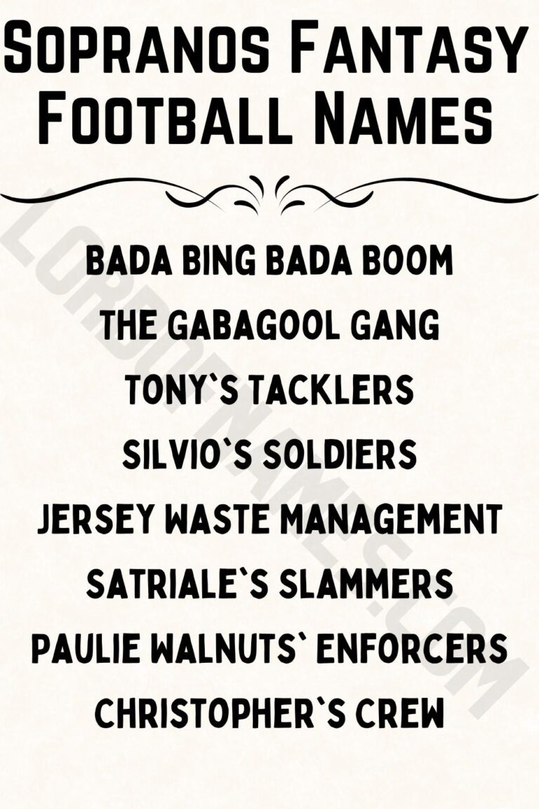 1053 Fantasy Football Team Names [Generator Included] - Lord Of Names