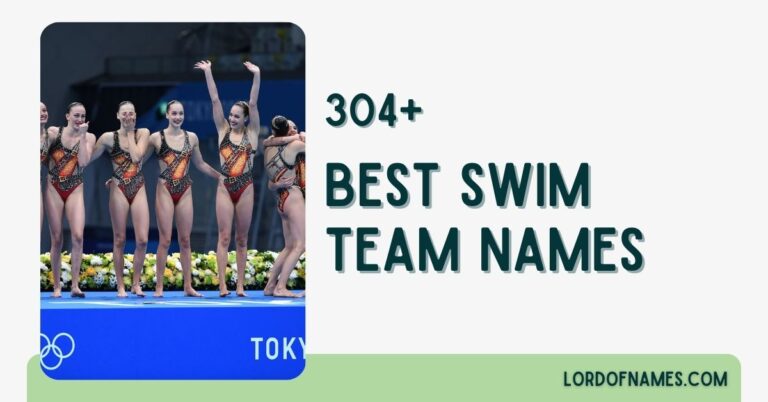304 Clever And Funny Swim Team Names [For All Ages] - Lord Of Names