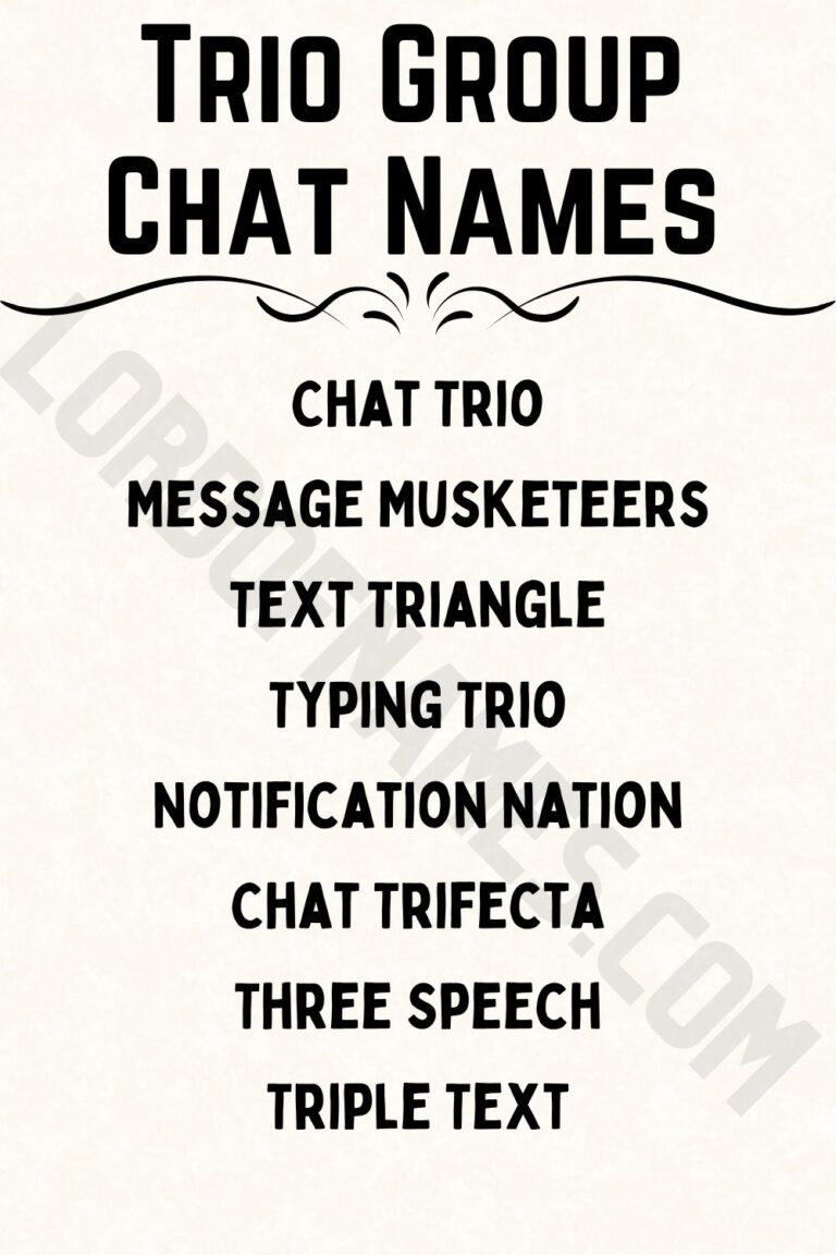 836 Best Trio Names For A Group Of 3 Friends - Lord Of Names
