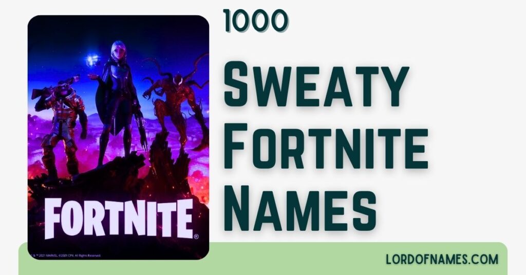 1000 Sweaty Fortnite Names - Lord Of Names