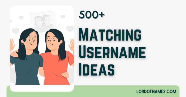 530 Good Matching Usernames For Syncing Your Online Identities - Lord ...