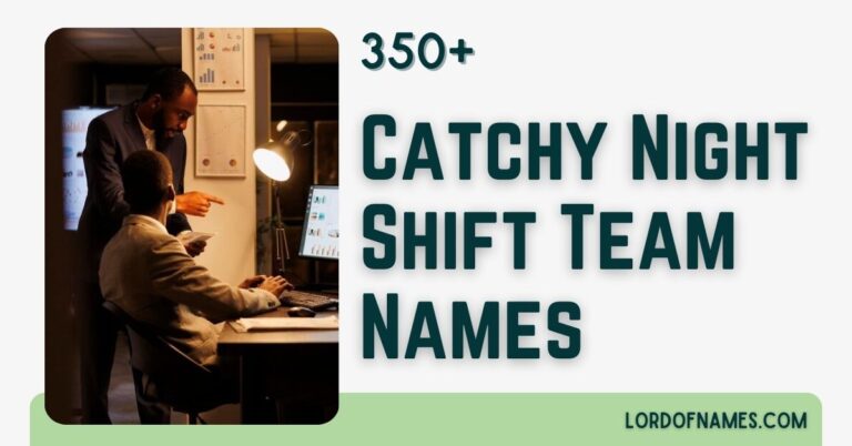 358 Catchy Night Shift Team Names for the Night Owls - Lord Of Names