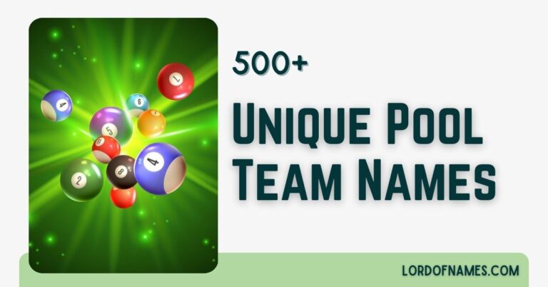 510 Unique Pool Team Names to Impress Your League - Lord Of Names