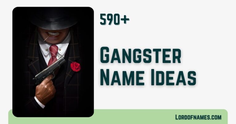 590 Unique Gangster Names That Command Respect - Lord Of Names
