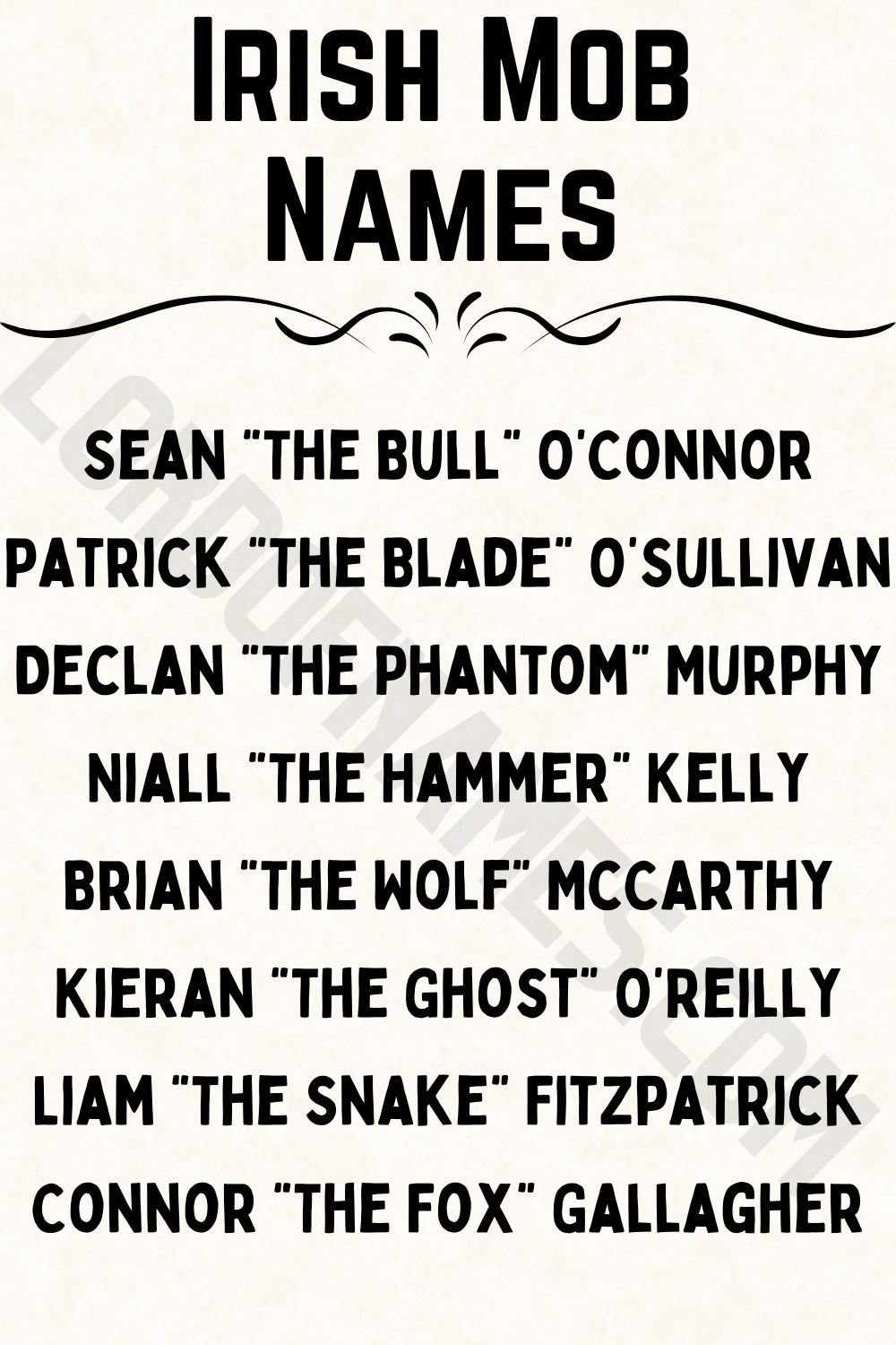 1236 Best Mafia Names [Mafia Name Generator] - Lord Of Names