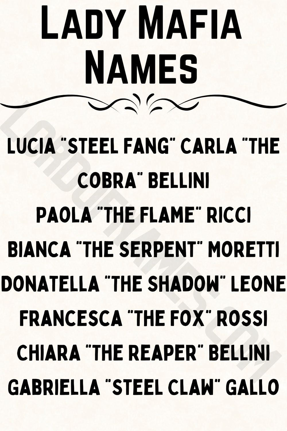 1236 Best Mafia Names [Mafia Name Generator] - Lord Of Names