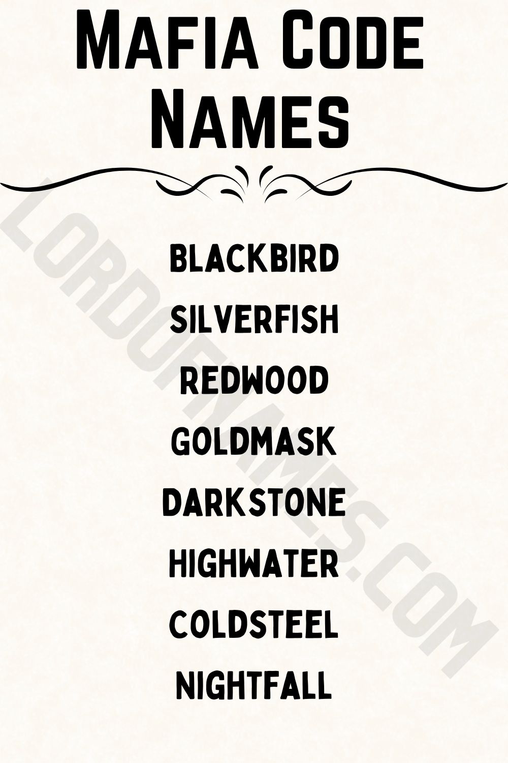 1236 Best Mafia Names [Mafia Name Generator] - Lord Of Names