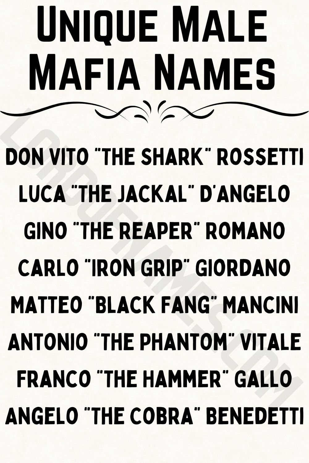 1236 Best Mafia Names [Mafia Name Generator] - Lord Of Names