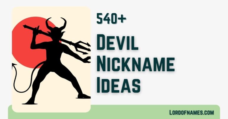 540 Wicked And Creative Devil Nicknames For Your Dark Side - Lord Of Names