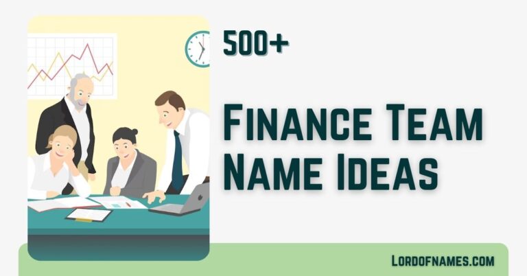 509 Powerful & Inspiring Finance Team Names For Success - Lord Of Names