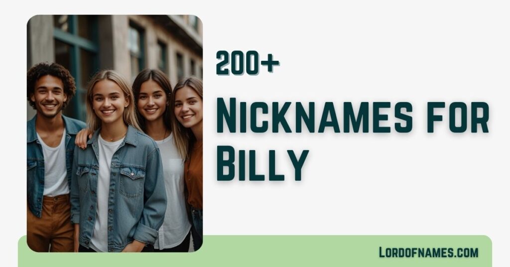 225 Nicknames for Billy [Origin, Meaning & Username Ideas] - Lord Of Names