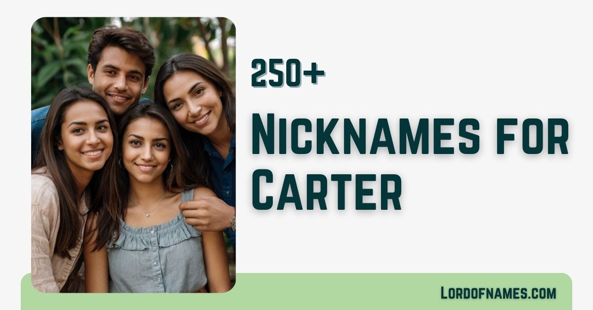 273 Nicknames for Carter [Origin, Meaning & Username Ideas] - Lord Of Names