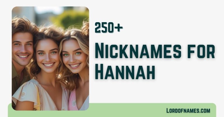 274 Nicknames for Hannah [Origin, Meaning & Username Ideas] - Lord Of Names