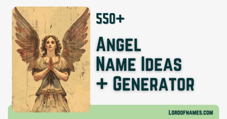 552 Divine Angel Names [Angel name Generator] - Lord Of Names