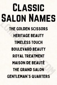 765 Best Salon Names for 2025 [Salon Name Generator] - Lord Of Names