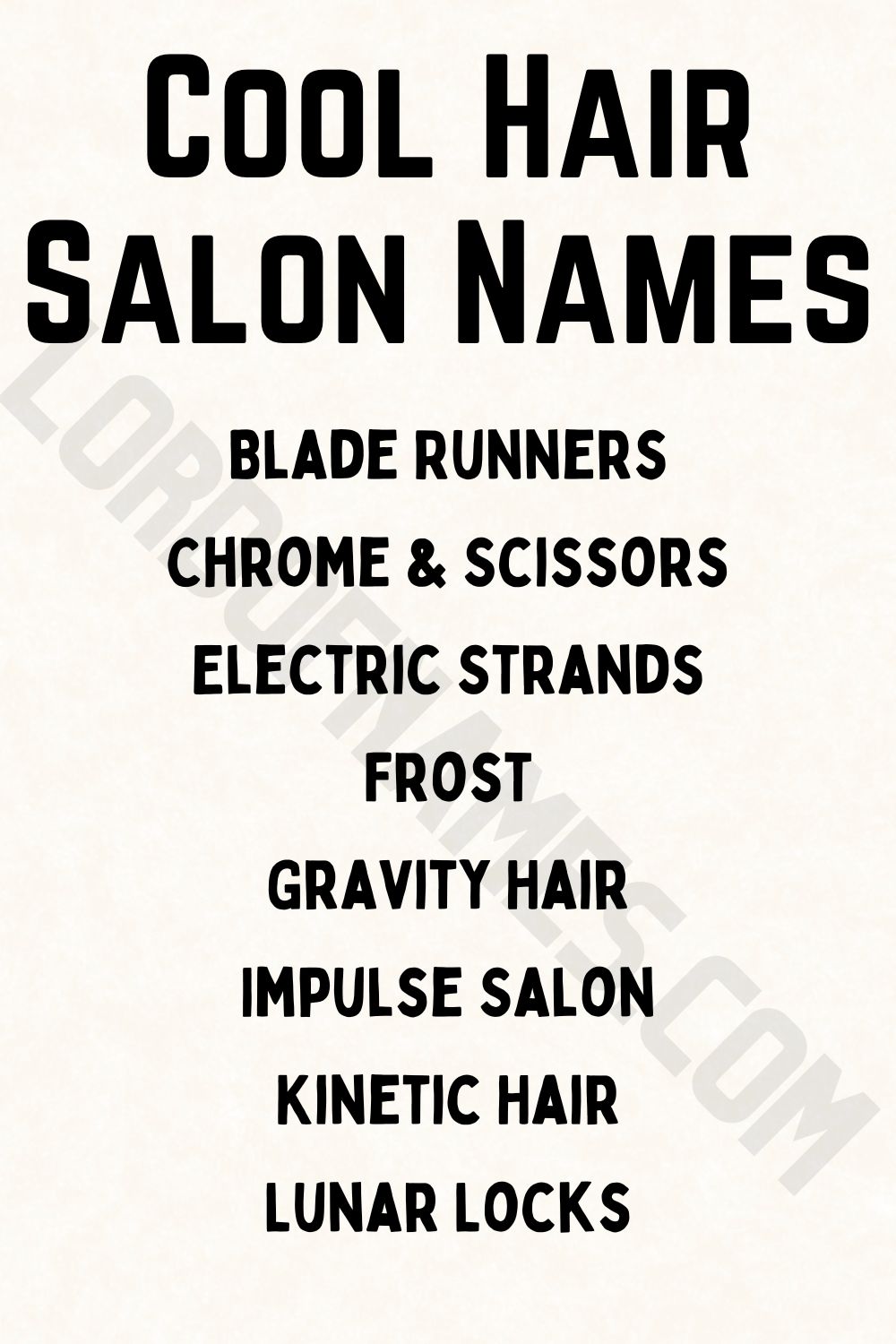 765 Best Salon Names for 2025 [Salon Name Generator] - Lord Of Names