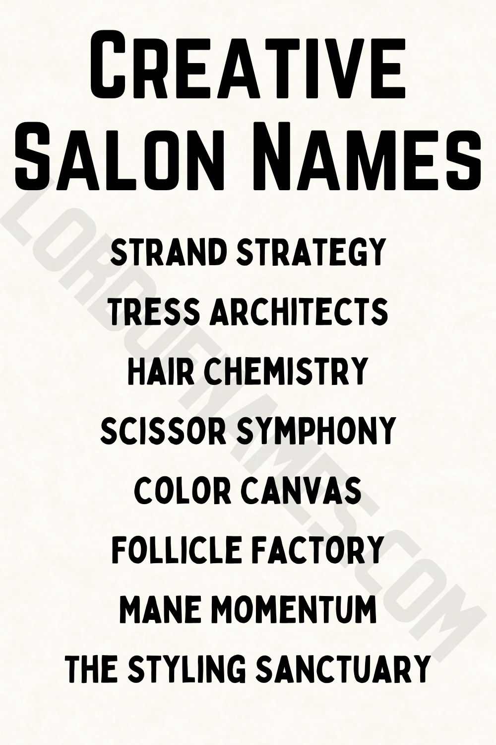 765 Best Salon Names for 2025 [Salon Name Generator] - Lord Of Names