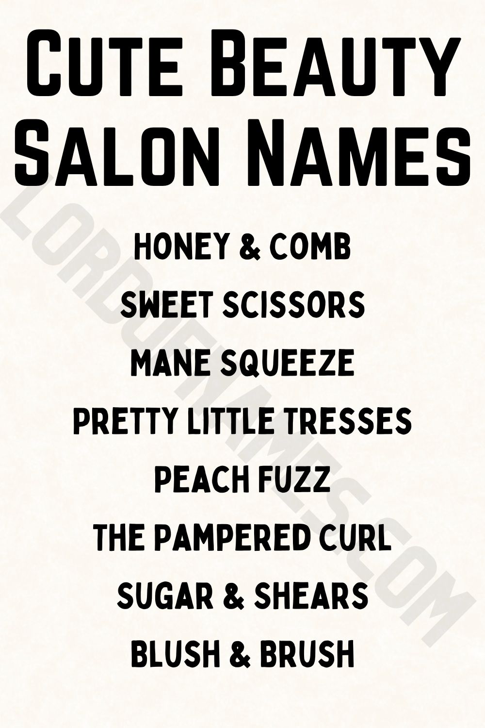 765 Best Salon Names for 2025 [Salon Name Generator] - Lord Of Names