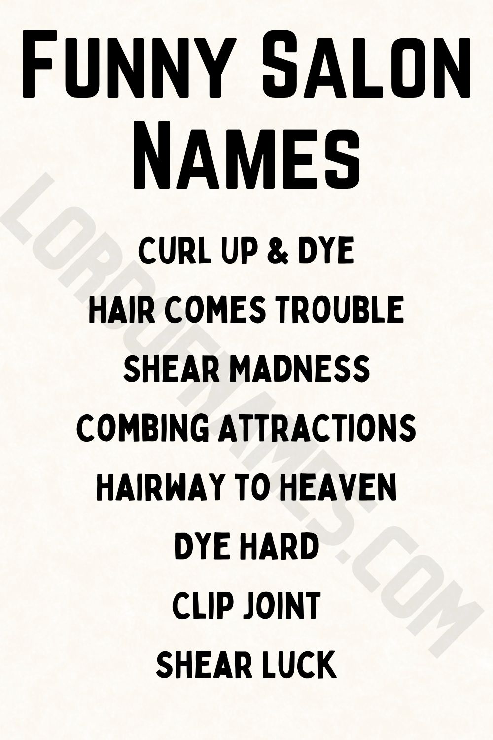 765 Best Salon Names for 2025 [Salon Name Generator] - Lord Of Names