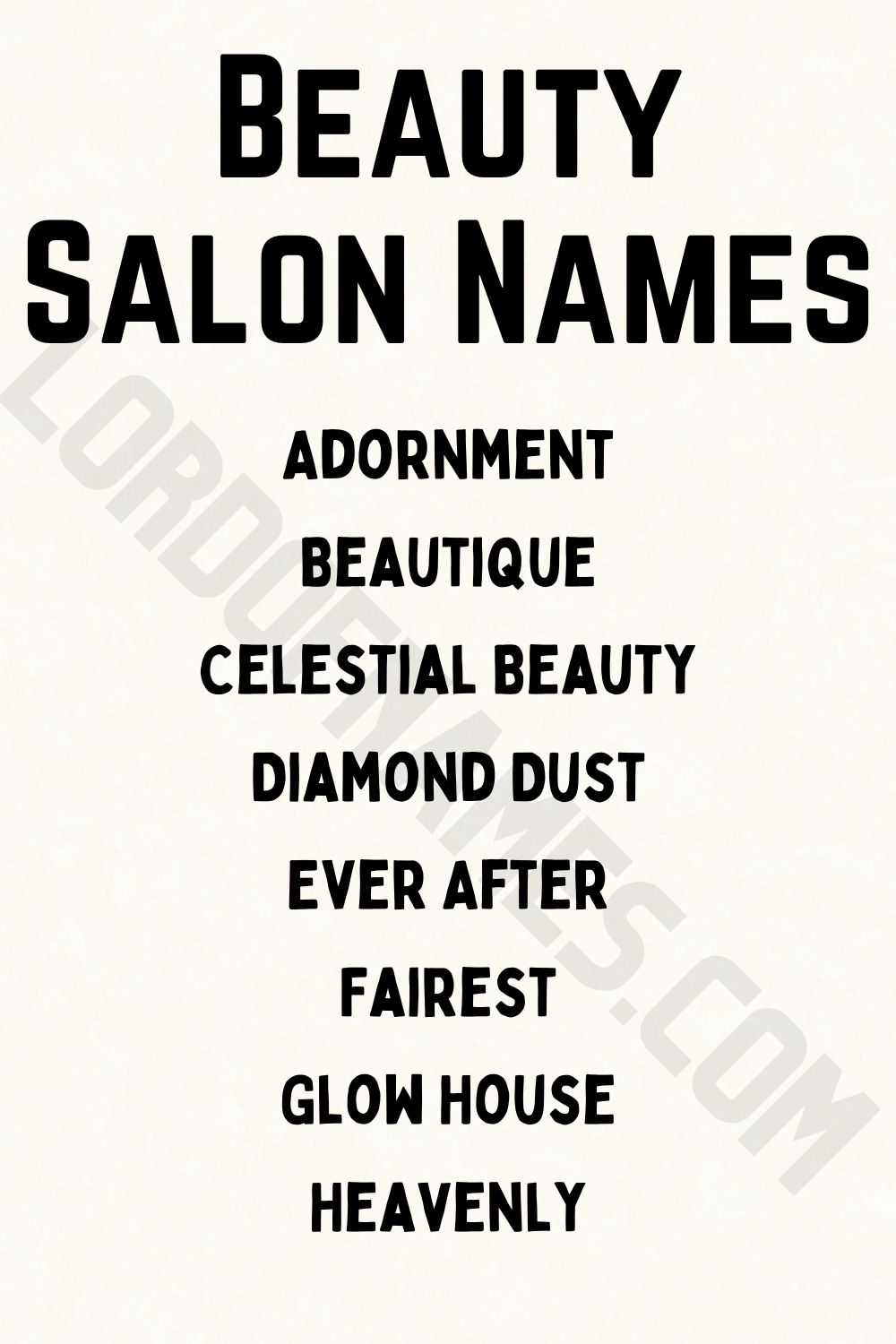 765 Best Salon Names for 2025 [Salon Name Generator] - Lord Of Names