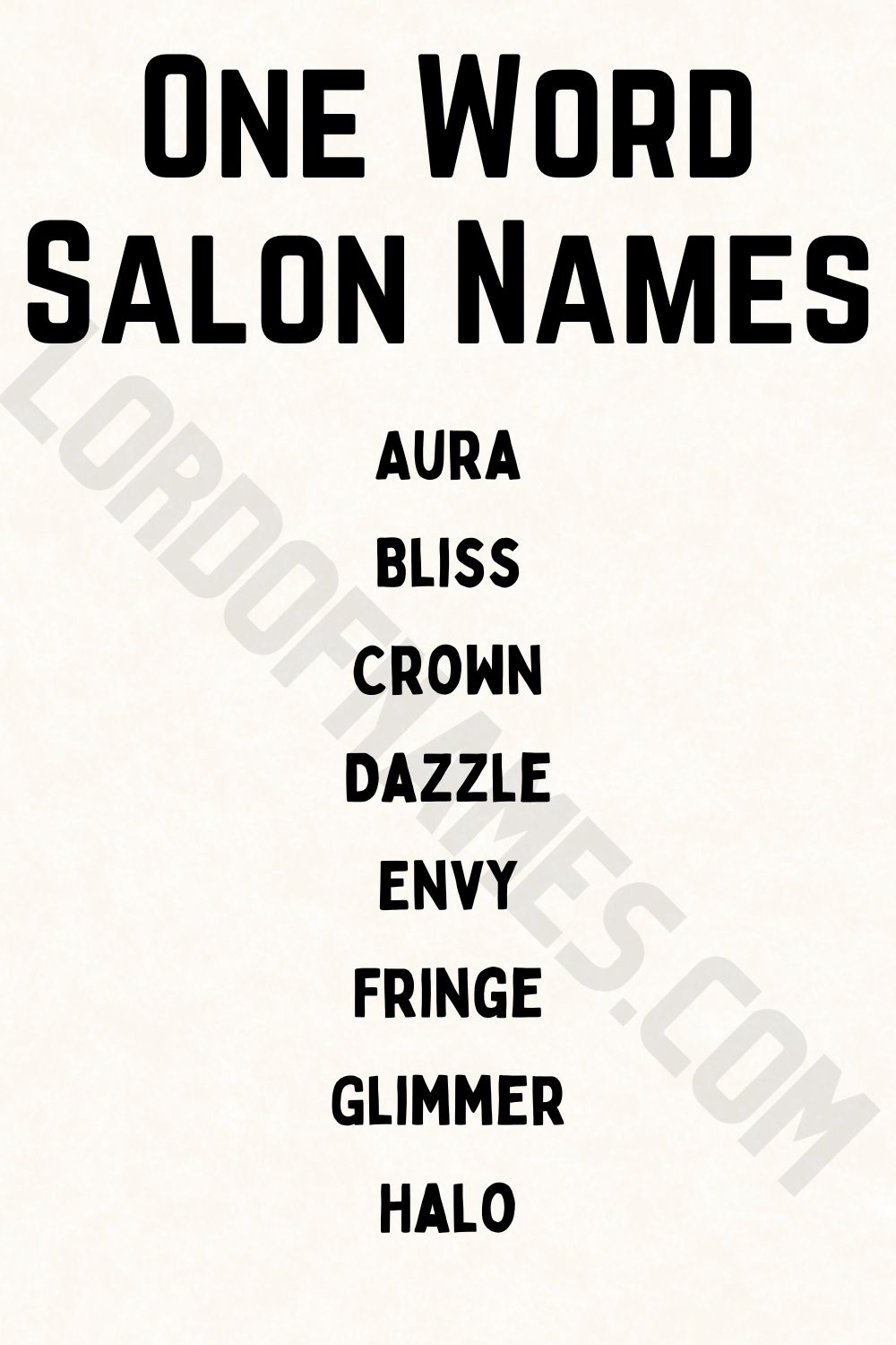 765 Best Salon Names for 2025 [Salon Name Generator] - Lord Of Names