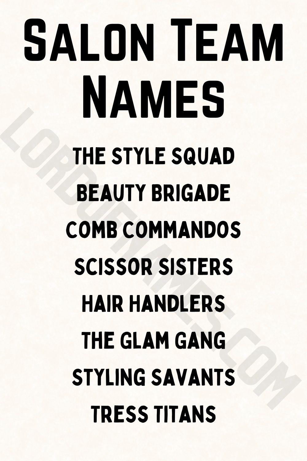765 Best Salon Names for 2025 [Salon Name Generator] - Lord Of Names