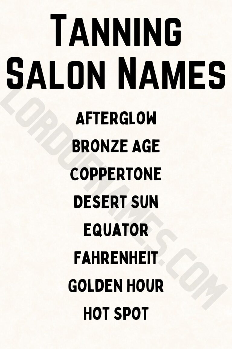 765 Best Salon Names for 2025 [Salon Name Generator] - Lord Of Names